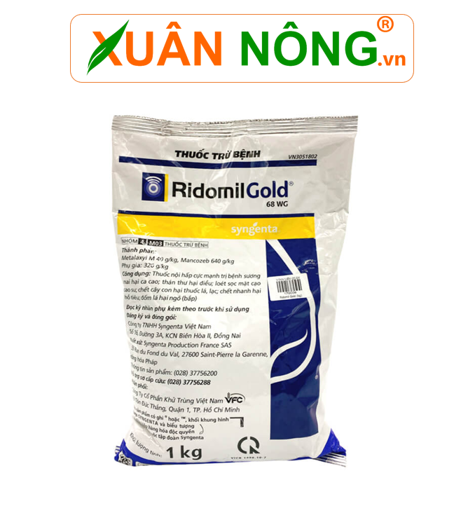 Ridomil Gold Thuốc trừ bệnh, Ridomil Gold và Antracol,